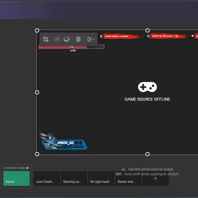 Custom Animated Name Overlay OBS, Streamlabs, Twitch, Youtube, Tiktok ...