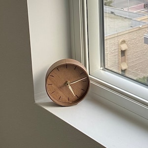 Customizable Small Wooden Clocks Wall Wooden Clock Mini - Etsy