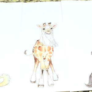 Spooky Ghost Giraffe Print - Etsy