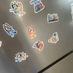 Holographic Bluey Bingo Chattermax Muffin Unicorse Stickers - Etsy