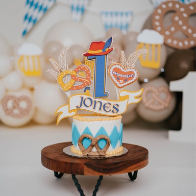 Oktoberfest German Theme Cake Topper - Etsy