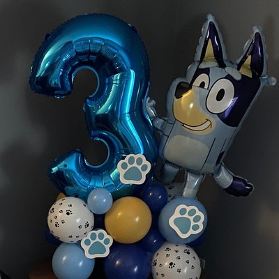 DIY Large Bluey Balloon Sculpture, Bluey Kids Birthday Balloon ...