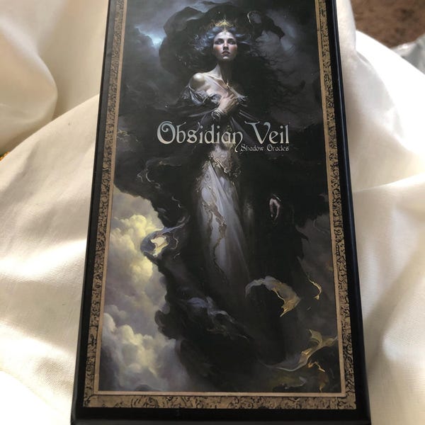 Obsidian Veil Oracle Card Deck: Antique Shadow Work, Feminine Deities ...