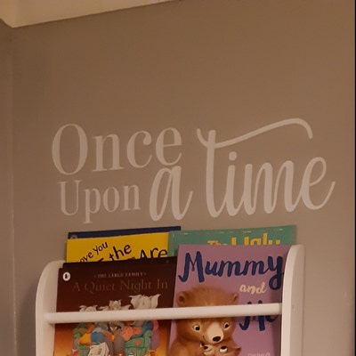 Once Upon A Time Wall Sticker Decal Vinyl Stencil Word Quote DIY Vinyl ...