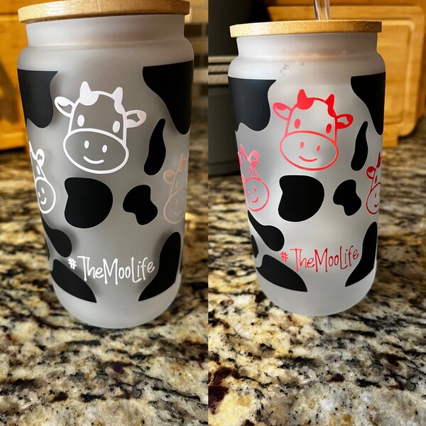 Cow Can Glass Wrap SVG, Cow Print Svg, Cow Head Svg, Animal Print Svg ...