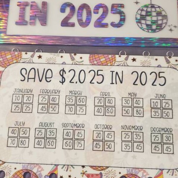 10,100 Savings Challenge Laminate Tracker A6 Binder Size Savings ...