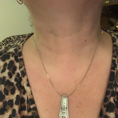 Vintage Spoon Necklace, Spoon Pendant, Fortune 1939, Silverware Jewelry ...