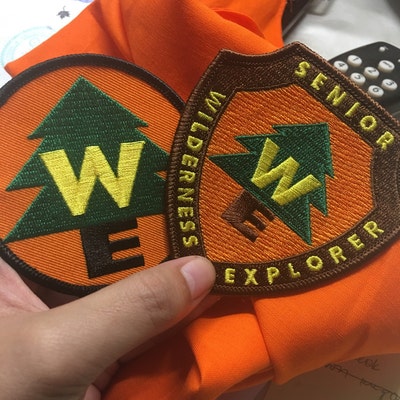 Wilderness Explorer Embroidered Patch, New Embroidered WE - Etsy