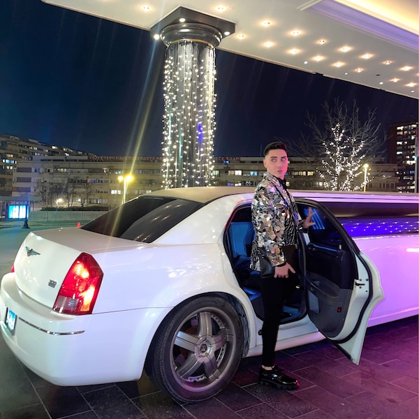 Silver Mirror Jacket / Glass Man Performance Christmas Costume / Broken ...