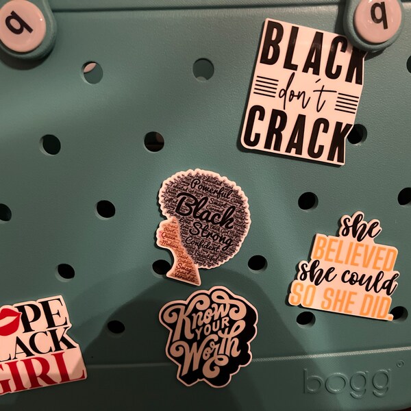 Dope Black Girl Purse Charms for Your Bogg Bag, Original and Baby Bogg ...