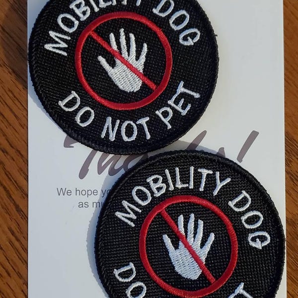 Embroidered 3-inch Round Patch for Dogs With "in TRAINING - Do Not Pet ...