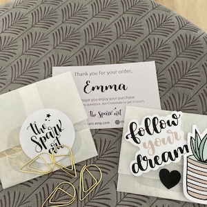 Gold Paper Clips, Teardrop Paperclips, Planner Accessories, Rose Gold ...