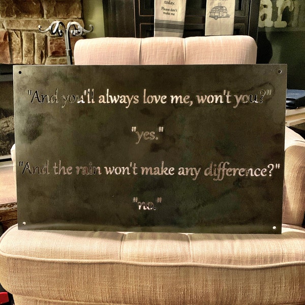 Personalized Metal Quote Sign | Inspirational Word Sign | Quote Sign ...