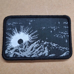 Moonlight Woven Landscape Wanderlust Iron on Patch - Etsy