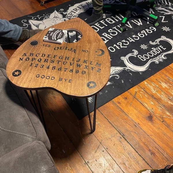 Ouija Board Table W Planchette Cutout - Etsy