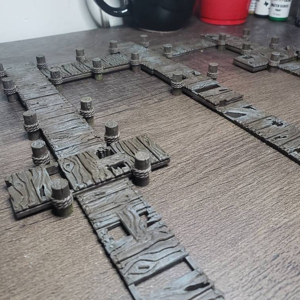Dnd Docks and Bridges Wooden Planks Pirate Seaport Marina Harbor ...