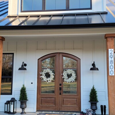 Farmhouse Shiplap House Numbers Address Sign Black House - Etsy