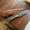 Very Nice Hand Forged Axe With Leather Wrap Wooden Handle Best Gift for ...