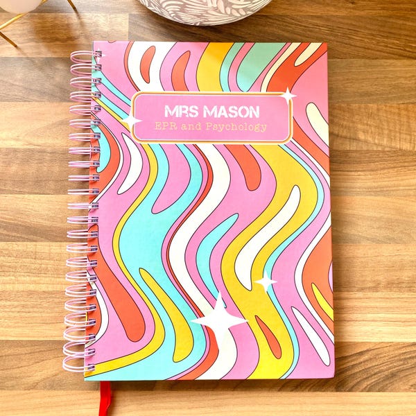 Personalised Teacher Planner / Lesson Planner 2025-26 - Leopard Print ...