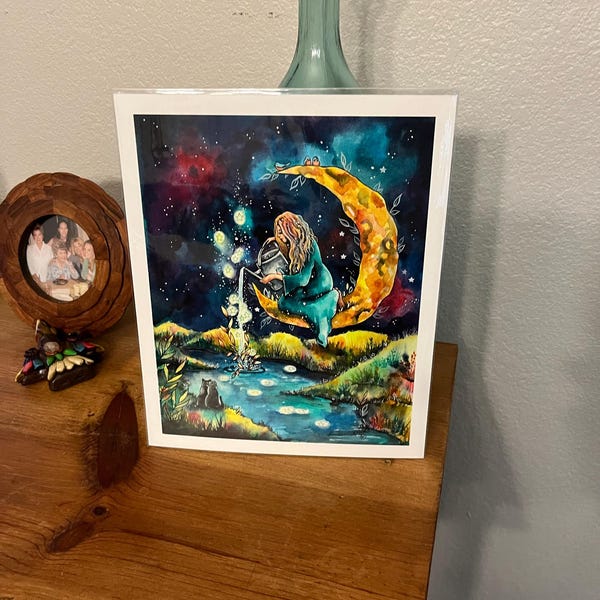 Little Witch , Print, 8x10 Inches - Etsy