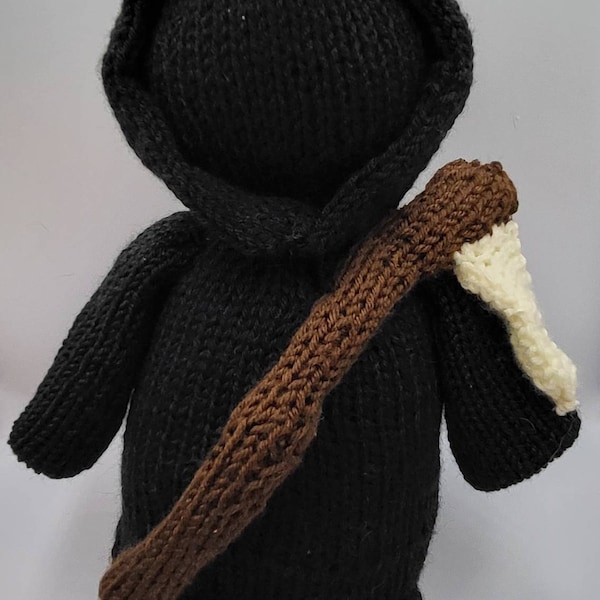 Thanatos, the Grim Reaper Knitting Machine Pattern | Grim Reaper Addi ...