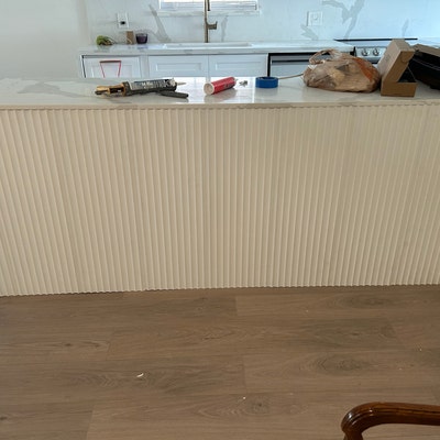 Fluted Wall Panels, Scalloped Wall Paneling, Primed, White Oak, Walnut ...