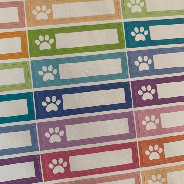 Paw Print Planner Stickers - Fillable Tracker - Erin Condren Life ...