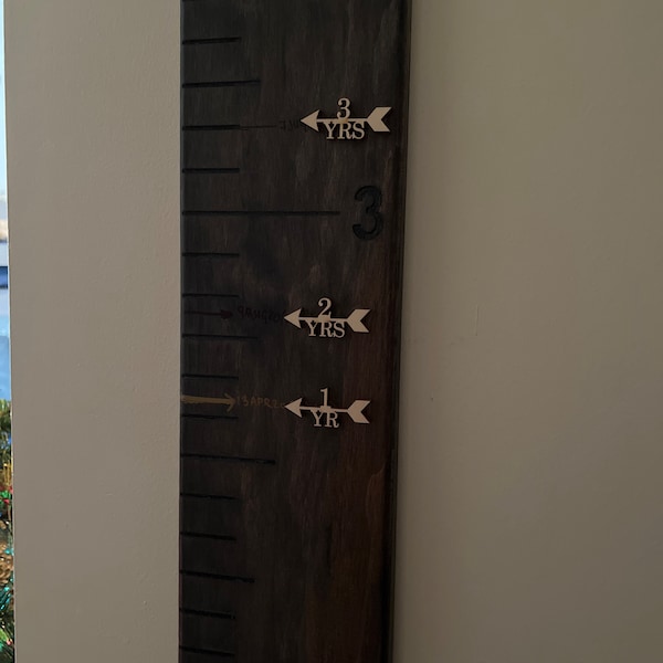 Wooden Height Marker Arrows – Growth Chart Ruler Add-on, Set of 20 - Etsy