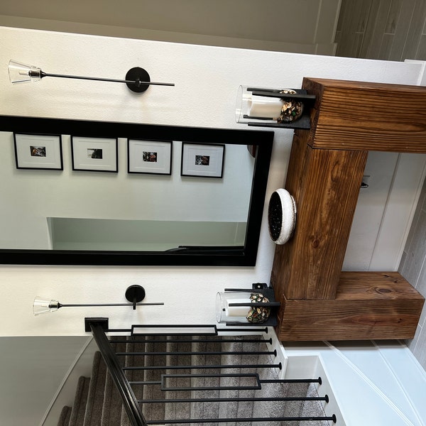 Modern Rustic Console Table Black Espresso verified Etsy Seller - Etsy