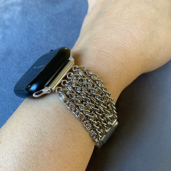 ALEXIS Apple Watch (iwatch) Stainless Steel Band - Etsy