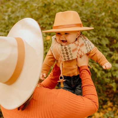 Toddler Fedora Hat Matching Mom Kid Fedora Hat Toddler Hat Baby Fedora ...