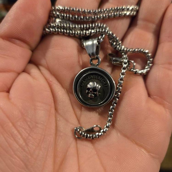 Men's "black SHINTO Tomoe" Necklace| Men's Black Stainless Steel ...