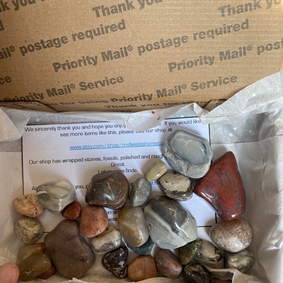 Polished Great Lakes Stones 1lb, Assorted Polished Rocks, Lake Michigan ...