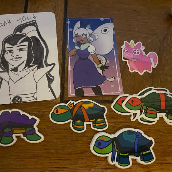 Rise Little Turtle Stickers - Etsy