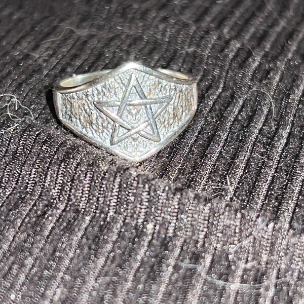 13.7 Mm Pentagram Band Ring Trendy Band New Design Solid Band 925 ...