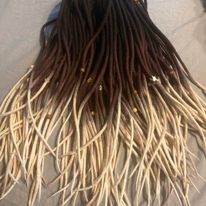 Wool Ombre Double Ended Dreadlocks DE Dreads - Etsy