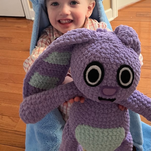 Floppy Eared Purple Bunny-large - Etsy