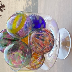 Blush Ruby Hand Blown Glass Ornament - Etsy