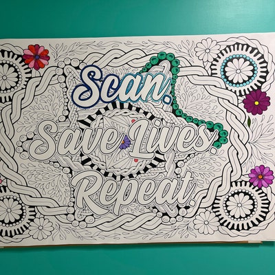 Make Your Own Custom Coloring Poster mandala Challenge Beautiful ...