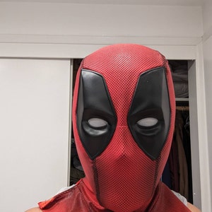 X-force Grey Deadpool Costume Cosplay Mask With Magnetic Eyes - Etsy