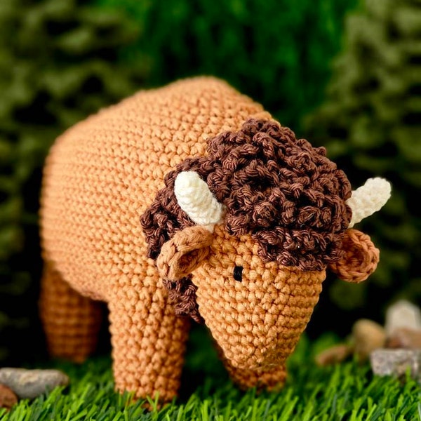 Amigurumi Bison Pattern Crochet Buffalo Pattern - Etsy