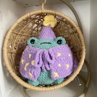 Jumbo Wizard Frog Crochet Pattern / Chunky Crochet Wizard Mage / US PDF ...