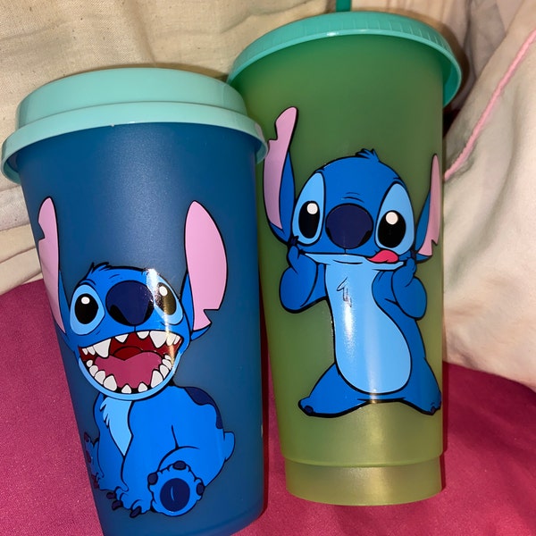 Stitch Inspired Color Changing Cup or Clear Tumbler With Name - Etsy