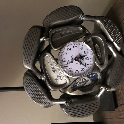 Golf Club Clock. Made From Recycled Golf Irons. Golf Gifts for Men ...