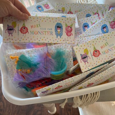 Make Your Own Monster Tag PRINTABLE, Make A Monster Bag Topper Label ...