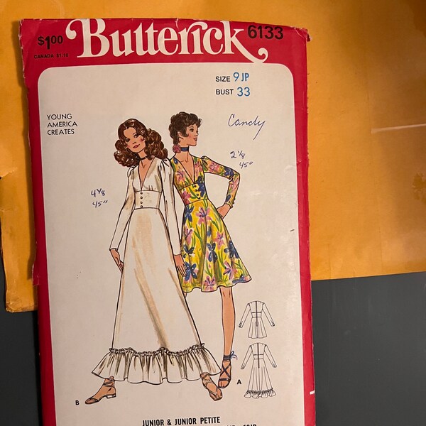 Vintage 1970s Simplicity 6044 Sewing Pattern Size 10 Bust 32.5 or Size ...