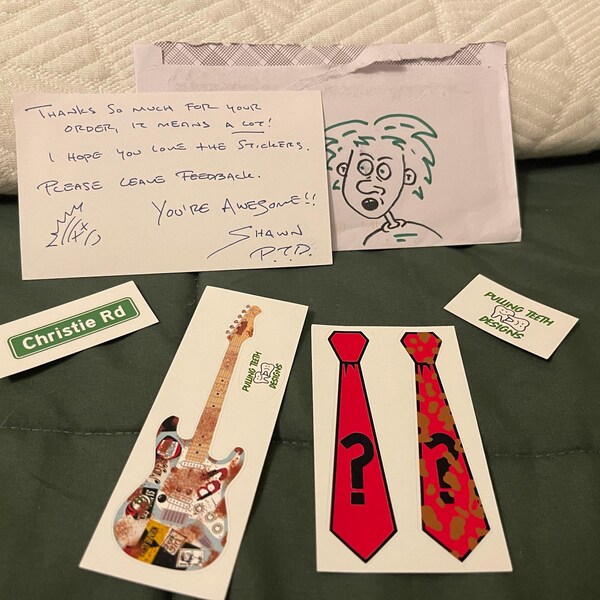 Sticker Pixelated Green Day Set of 3 Woodstock Dookie Glossy 2.5" Two ...