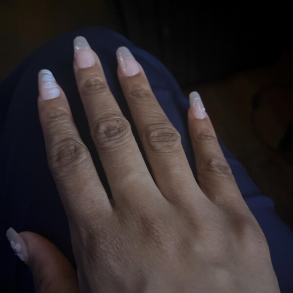 Retro European Nail/long Almond Nails/handmade Press on Nails/red and ...