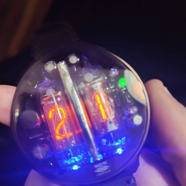 Nixie Tube Wrist Watch Wristwatch Clock Tubes IV-16 Futuristic Numitron ...