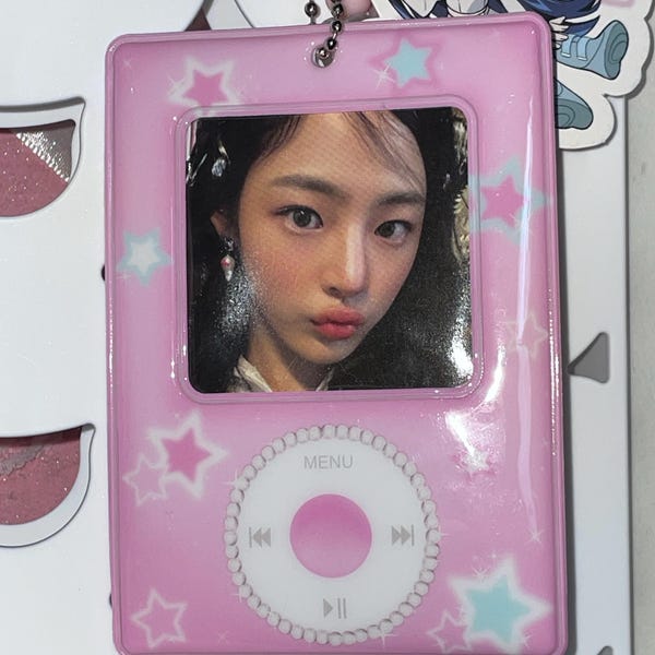 Ipod Y2K Kpop Photocard Holder Keychain, Korean Photo Frame, Cute Gift ...